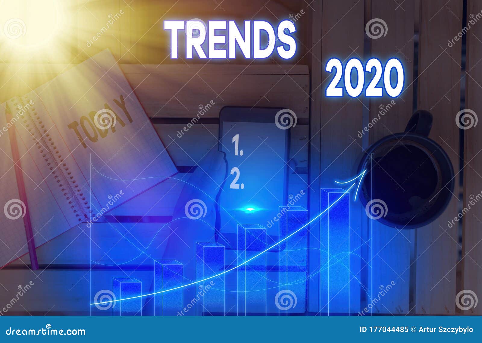 Writing Note Showing Trends 2020. Business Photo Showcasing General ...