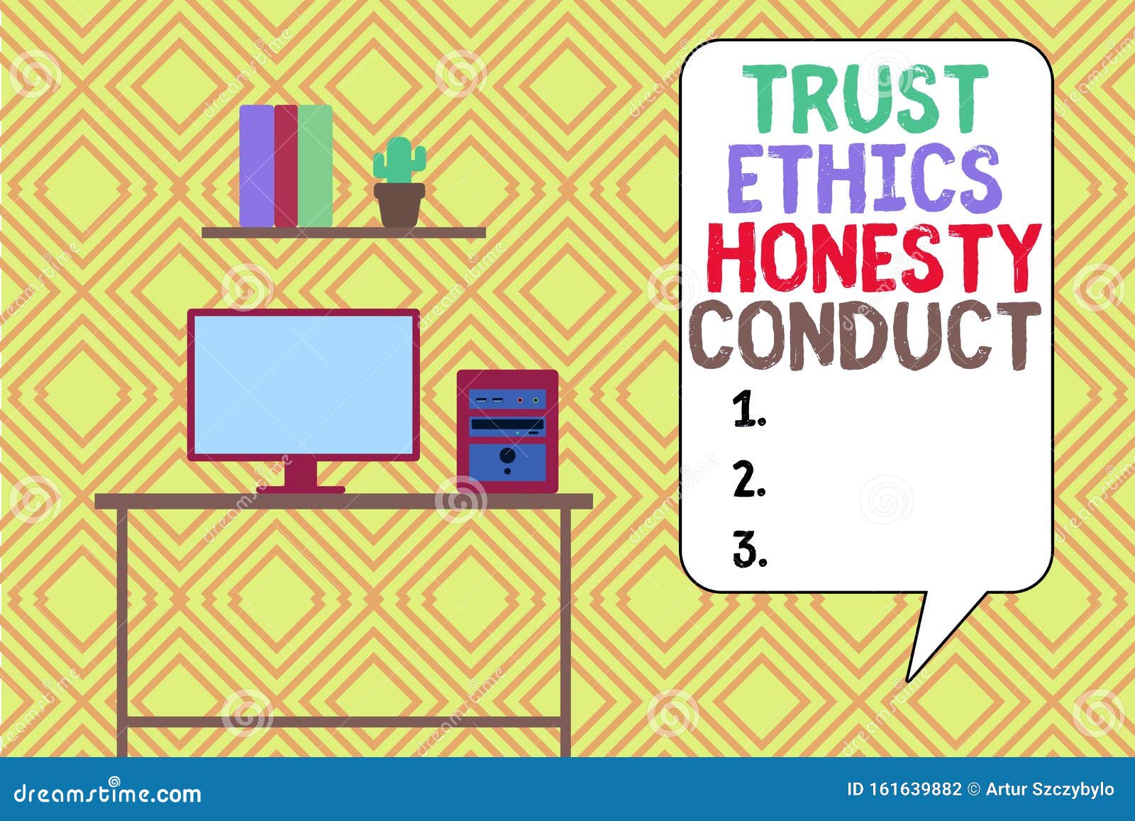 Writing Note Showing Trust Ethics Honesty Conduct. Business Photo ...
