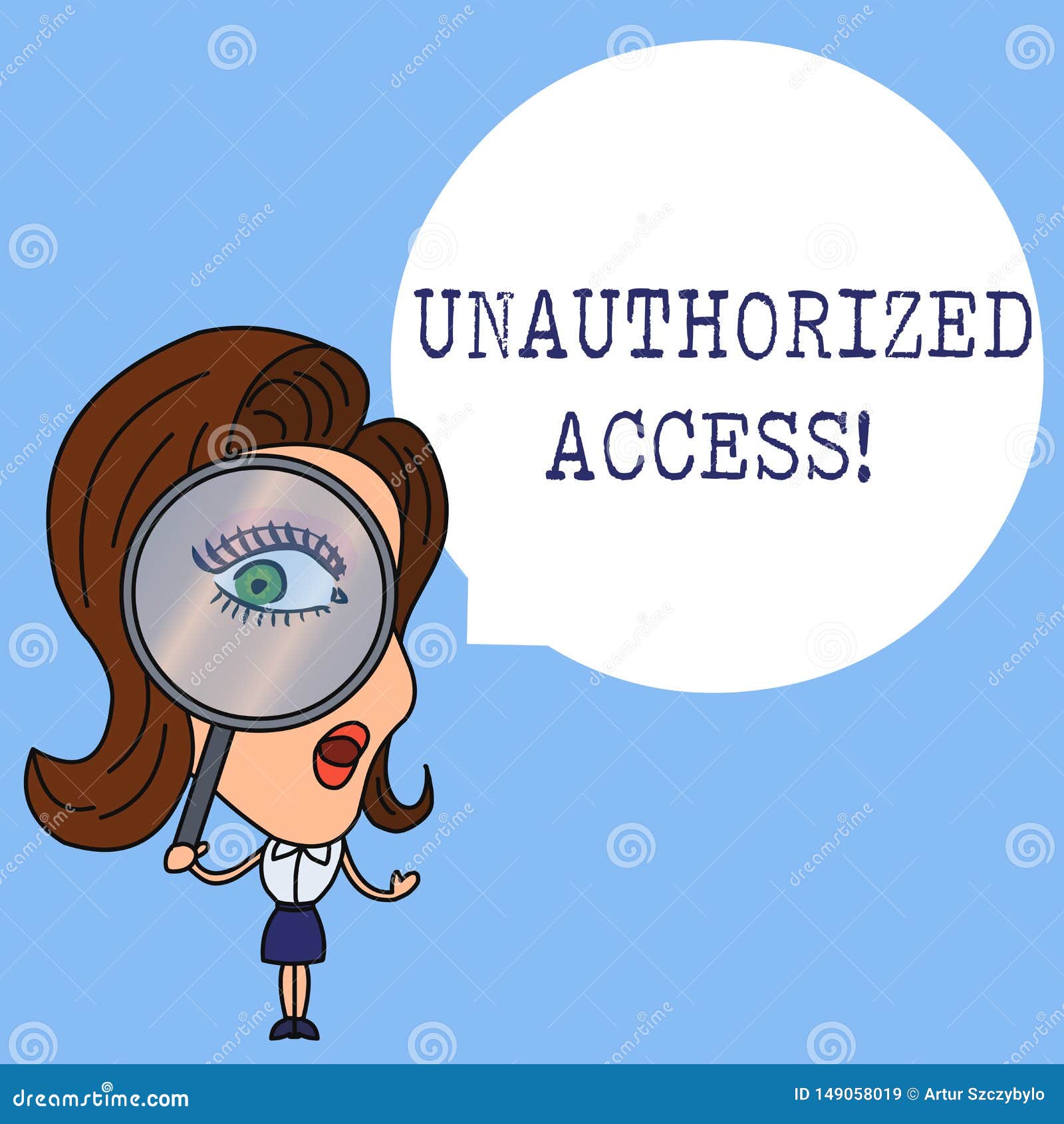 Writing Note Showing Unauthorized Access. Business Photo Showcasing Use ...