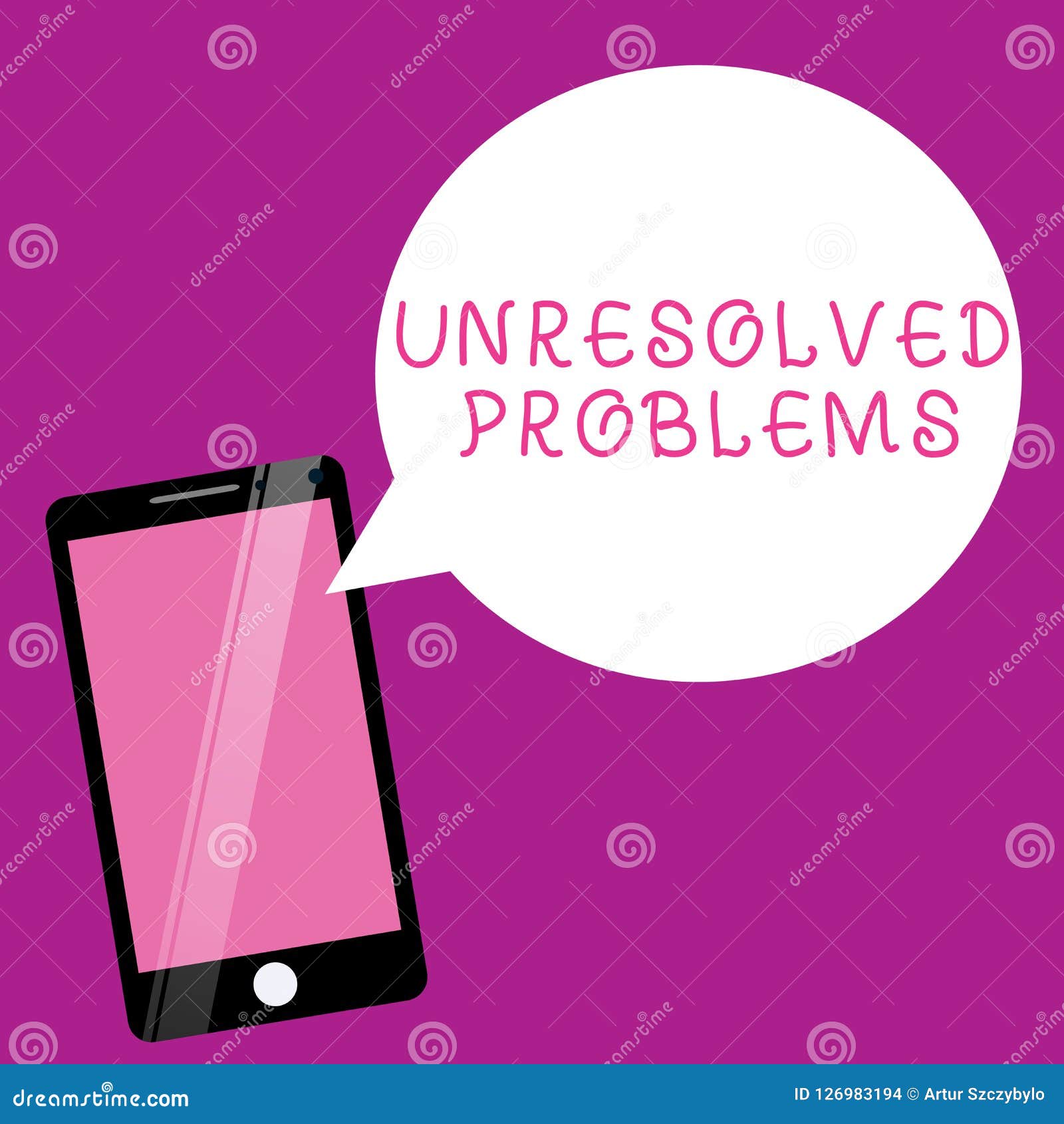 Writing Note Showing Unresolved Problems. Business Photo Showcasing ...