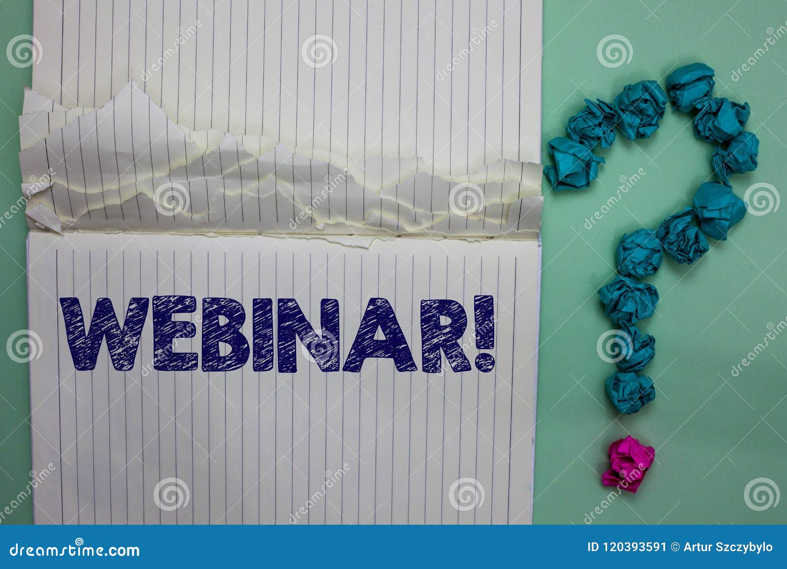 Writing Note Showing Webinar Motivational Call. Business Photo ...