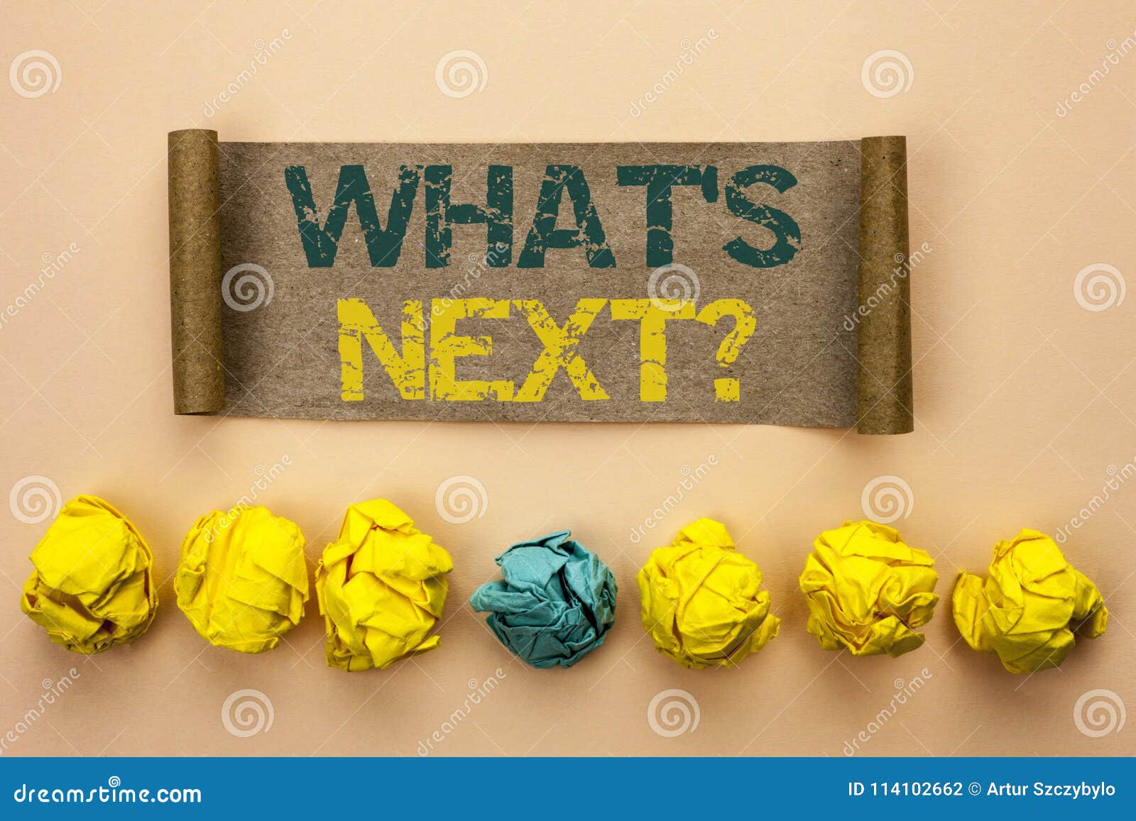 Writing Note Showing What S Next Question. Business Photo Showcasing ...