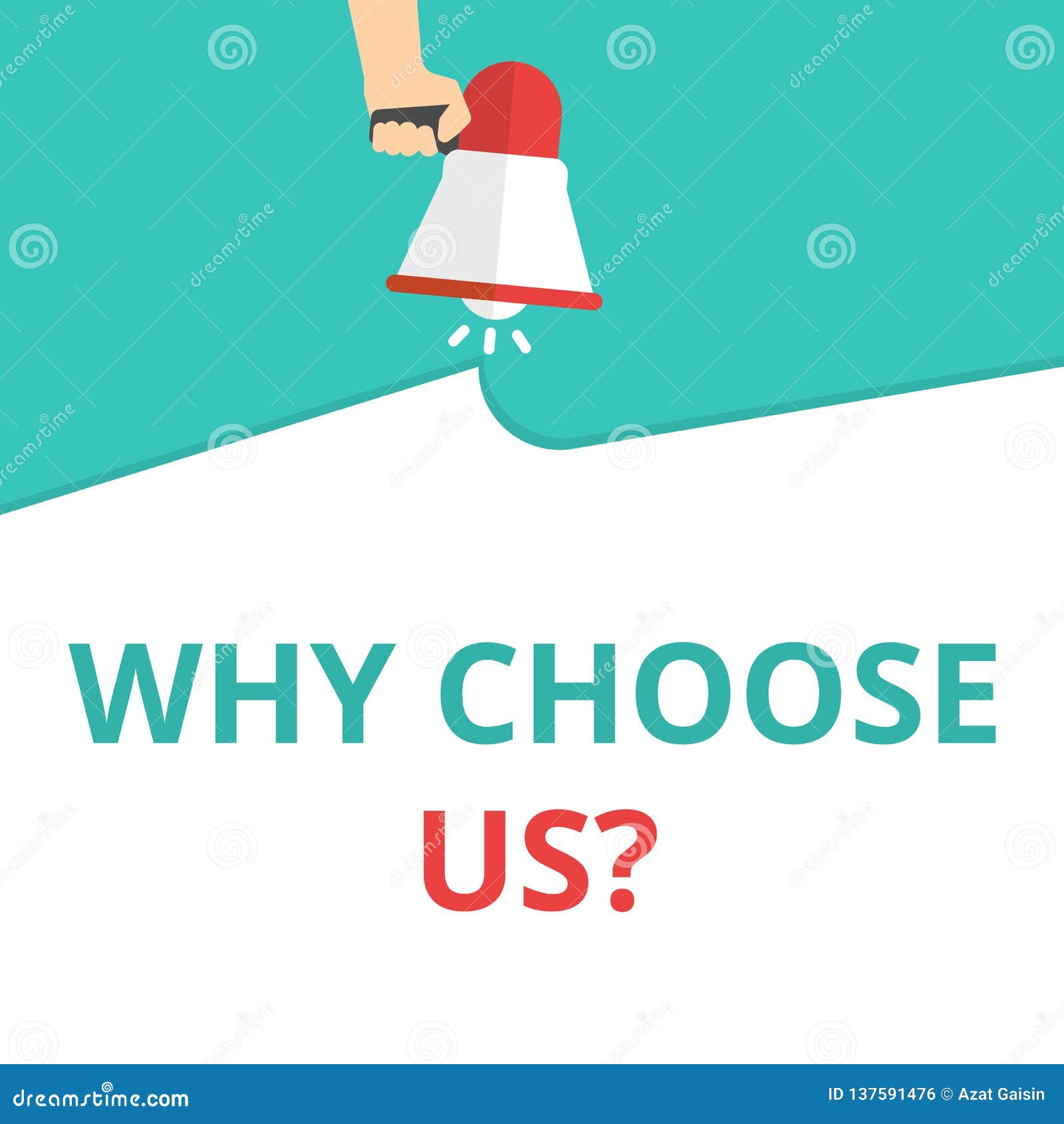 Writing Note Showing Why Choose Us Question Stock Illustration ...