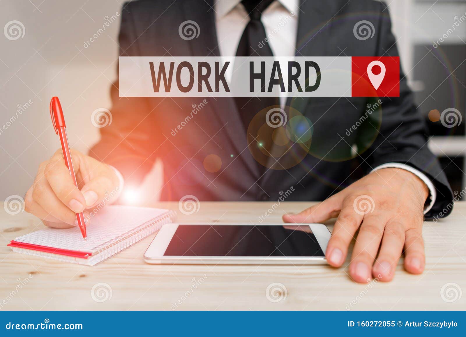 Writing Note Showing Work Hard. Business Photo Showcasing Laboring that ...
