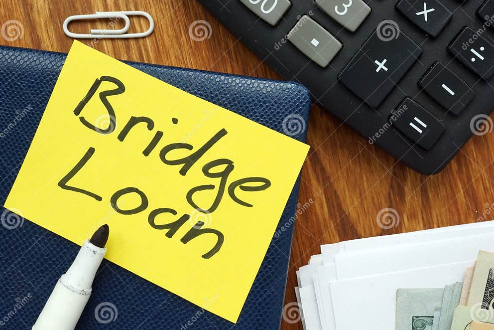 Writing Note Shows the Text Bridge Loan Stock Photo - Image of note ...