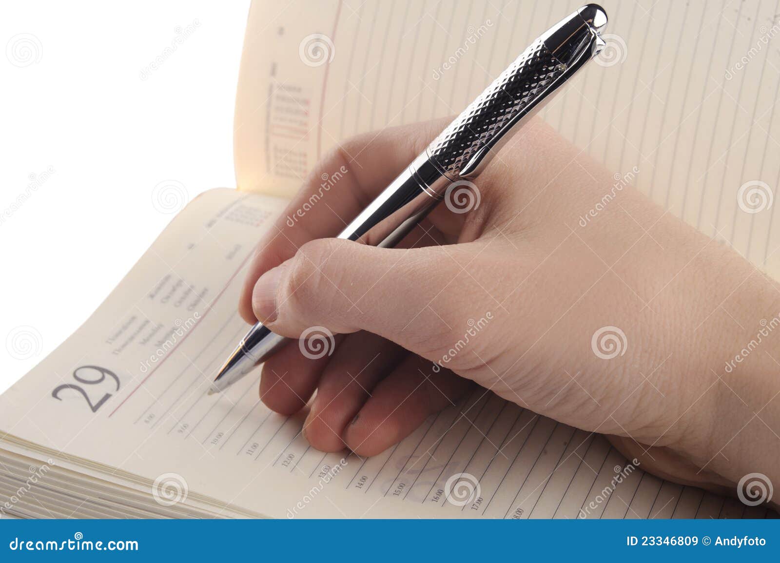 Writing in a notebook stock image. Image of convention - 23346809