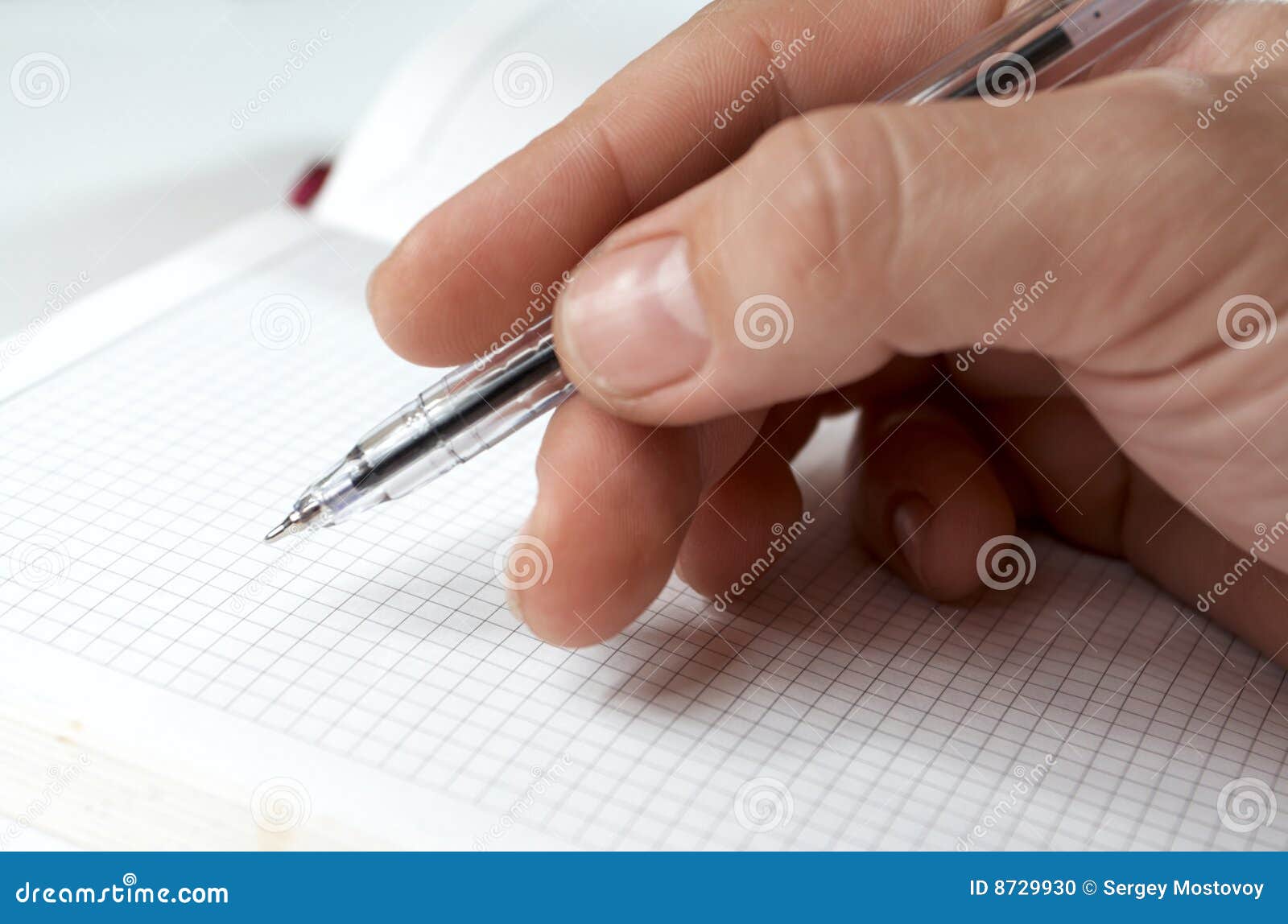 Writing at the notebook stock photo. Image of intend, note - 8729930