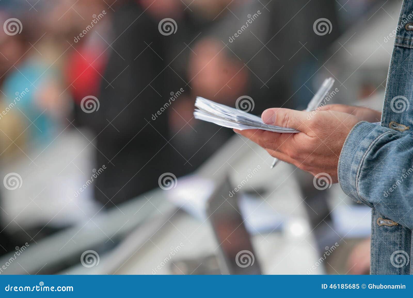 Writing notebook reporter stock image. Image of occupation - 46185685