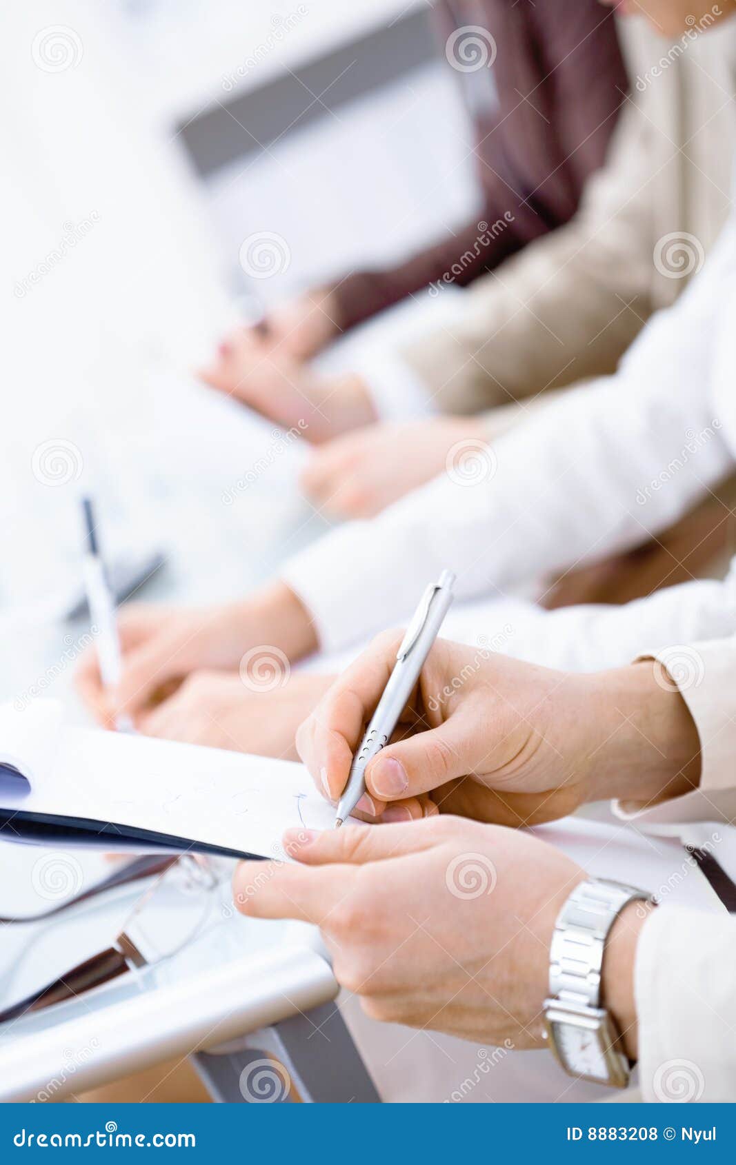 Writing notes stock photo. Image of coworkers, occupation - 8883208