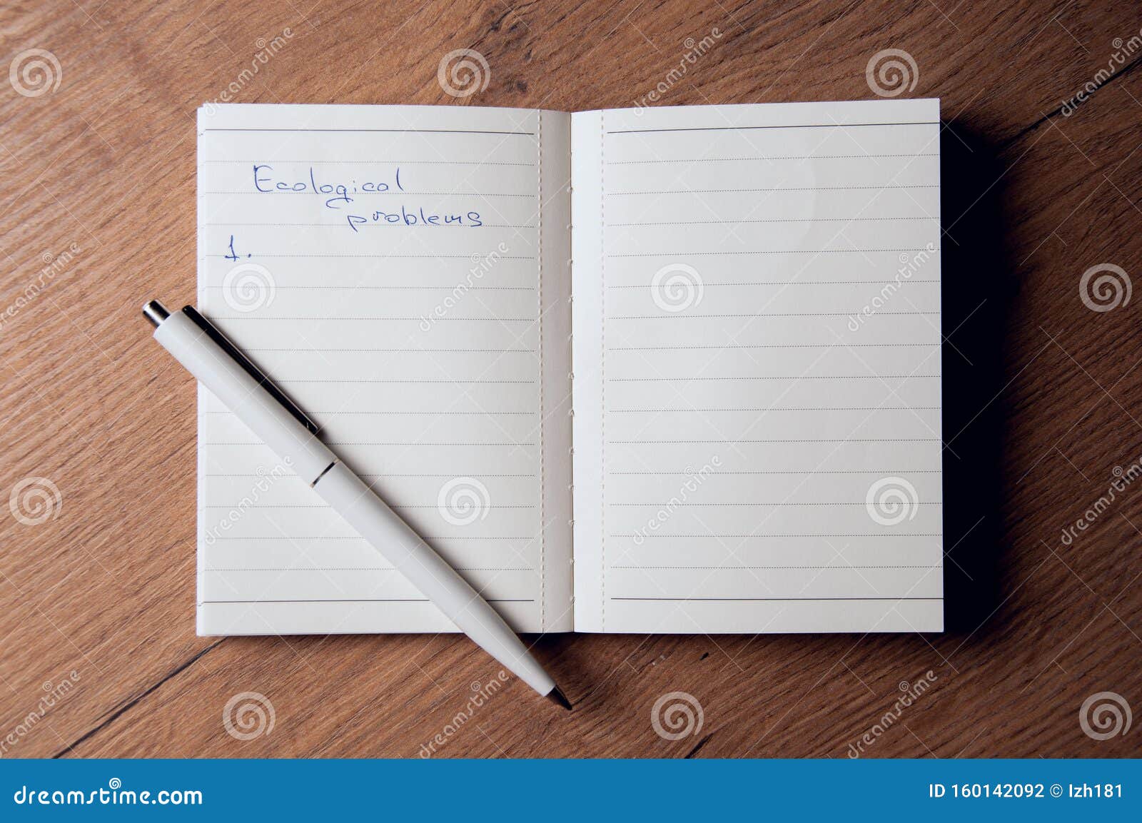 Writing Notes in a Notebook. Pocket Notebook Stock Photo - Image of ...