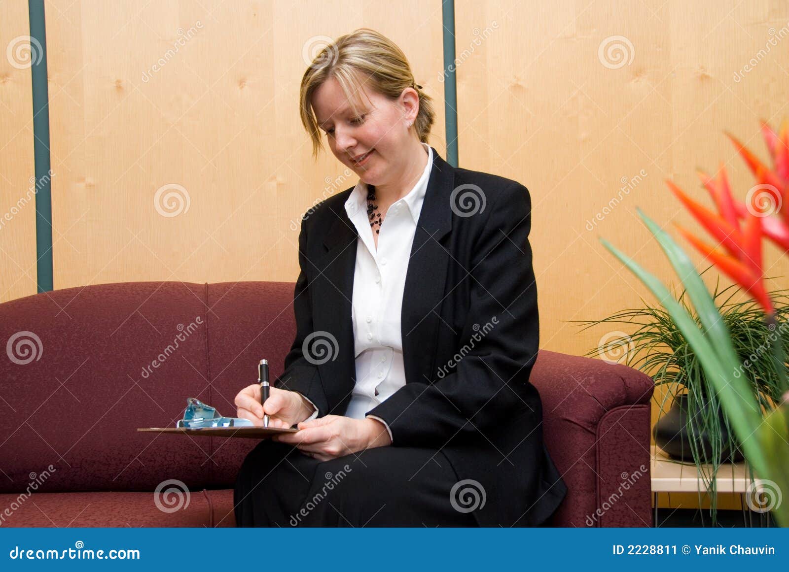 Writing on a pad stock image. Image of corporate, meeting - 2228811