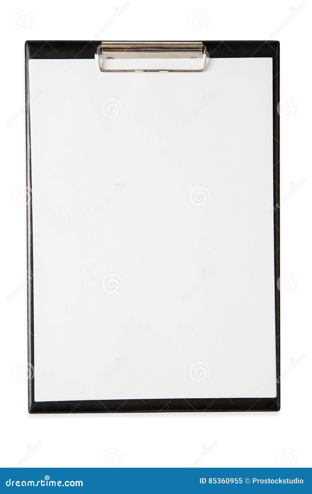 Writing Pad Isolated on White Background Stock Image - Image of holder ...