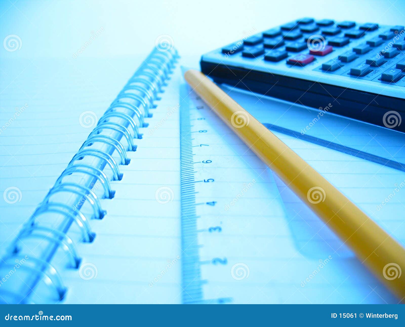 Writing Pad with Pencil II stock image. Image of home, objects - 15061
