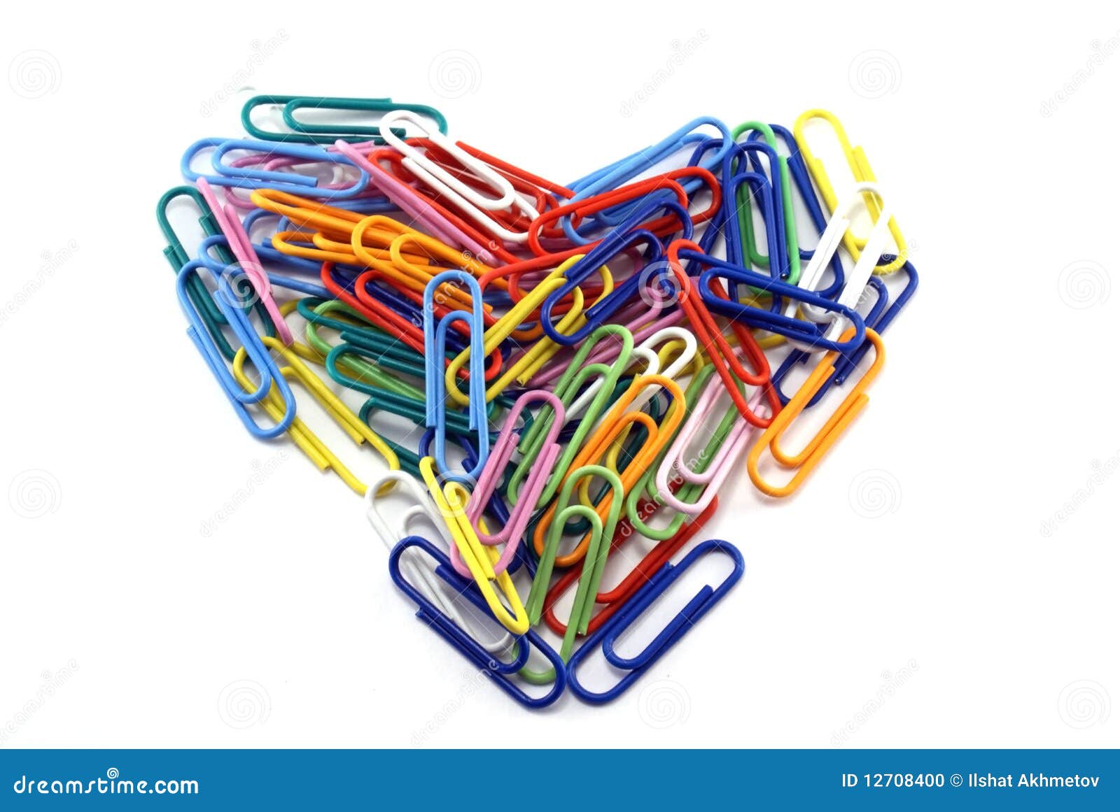 Writing paper clips stock photo. Image of colour, metal - 12708400