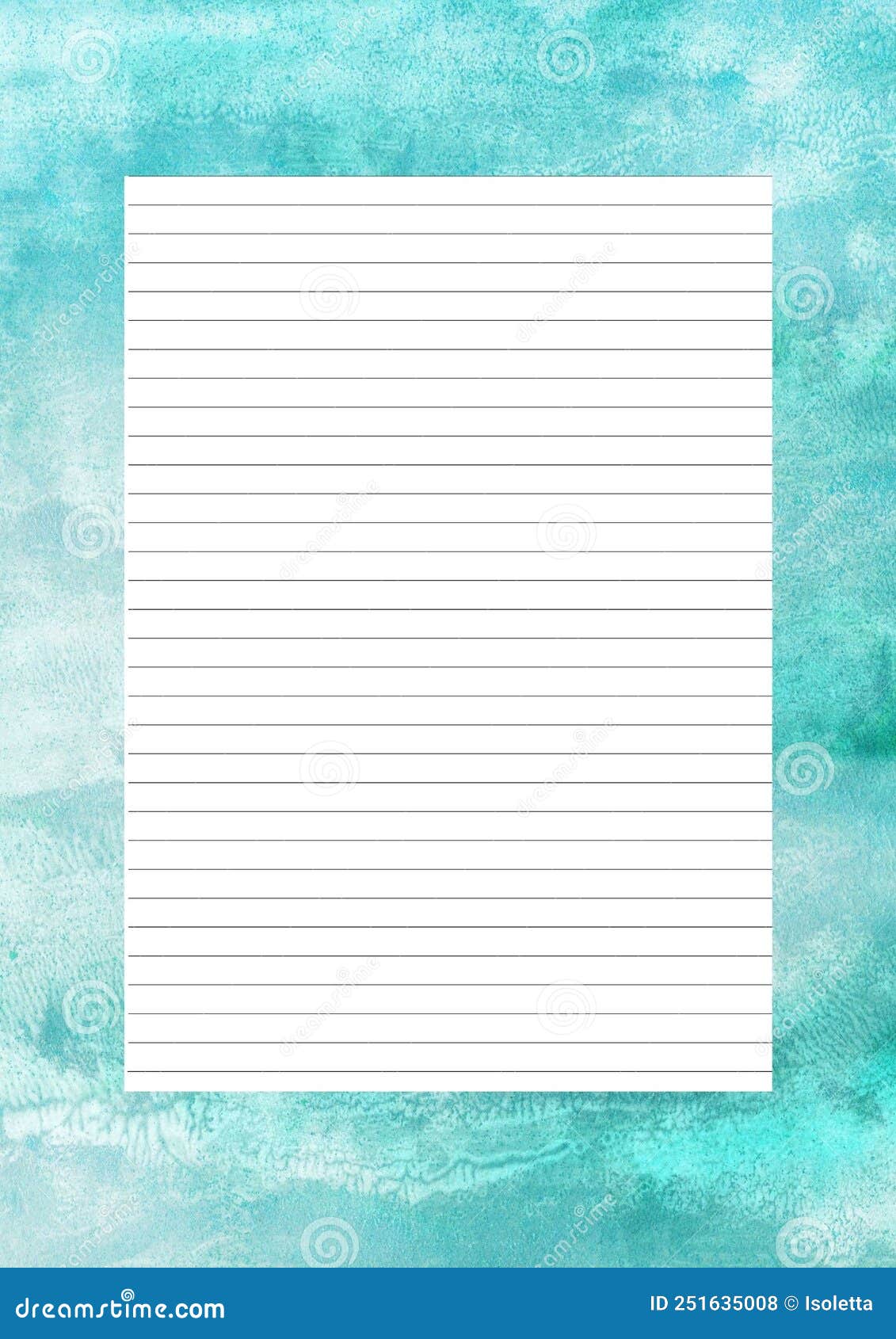 Writing Paper Design. Copy Space. Colorful Graphic Elements. Stock ...