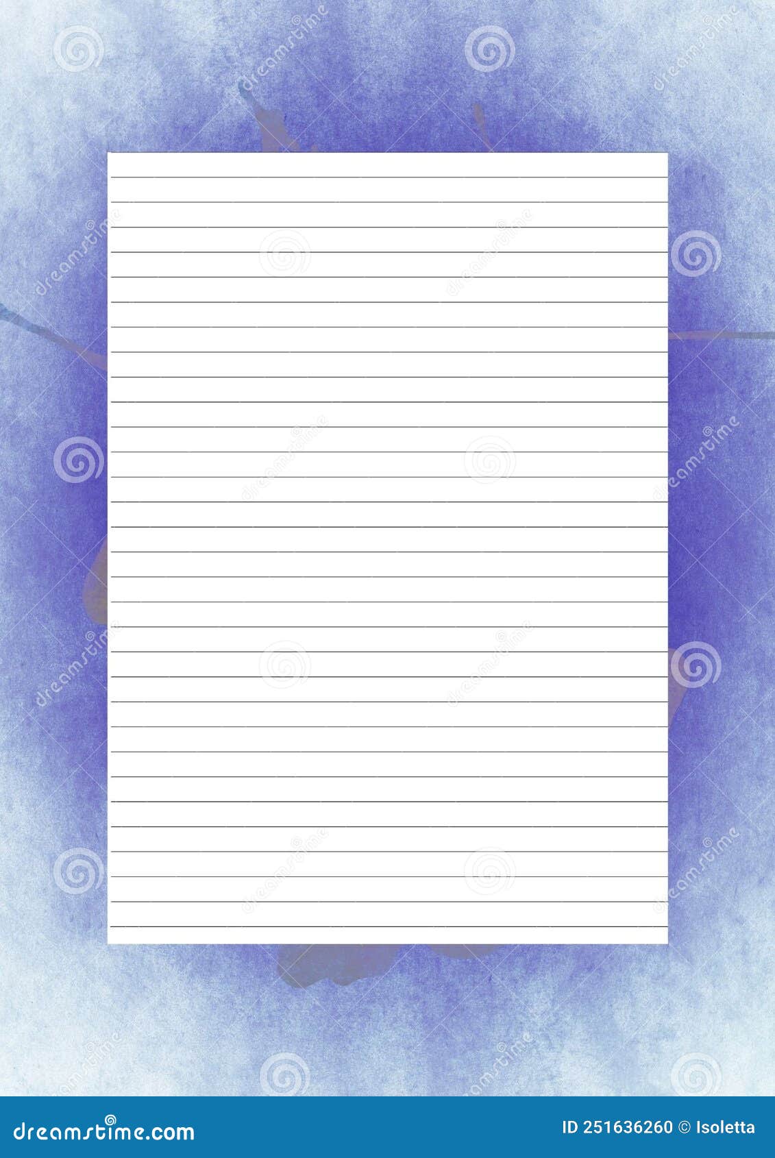 Writing Paper Design. Copy Space. Colorful Graphic Elements. Stock ...