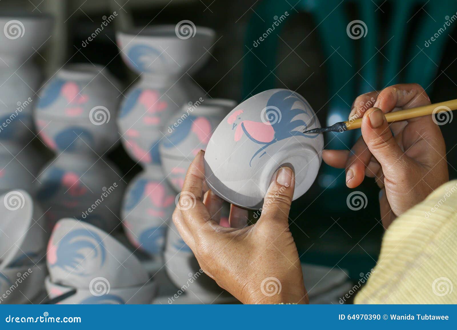 The Writing Pattern,Paint Stripes, Stripes, Calligraphy, Pottery. Stock ...