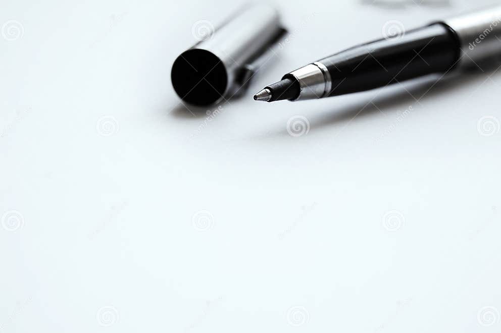 Writing Pen stock photo. Image of paper, closeup, black - 2233800