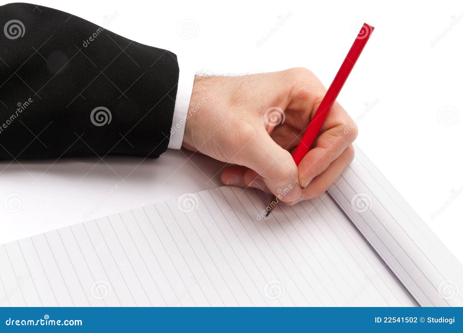 Writing with a pencil stock photo. Image of paper, macro - 22541502