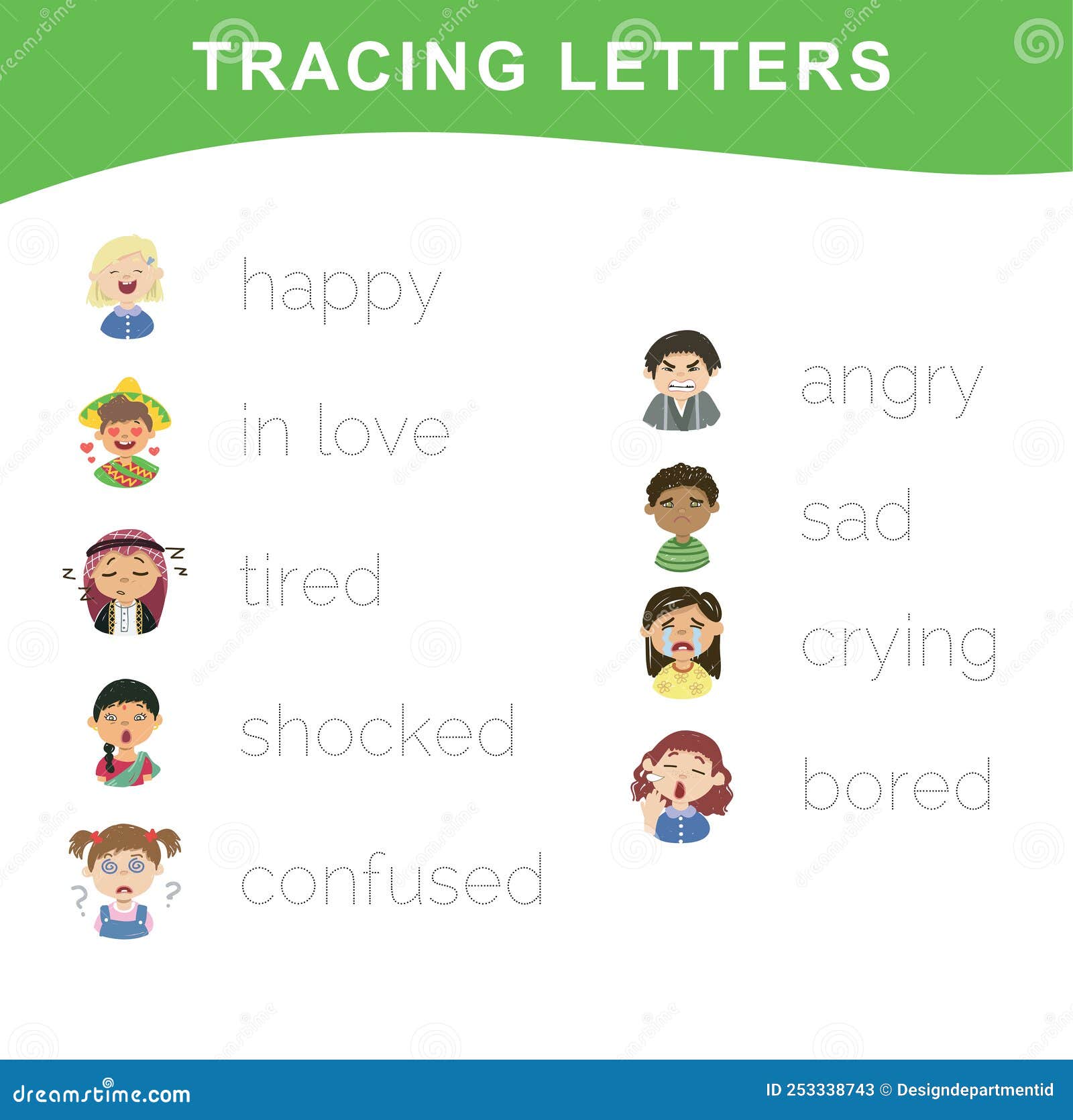 Tracing Letters Worksheet stock vector. Illustration of activities ...