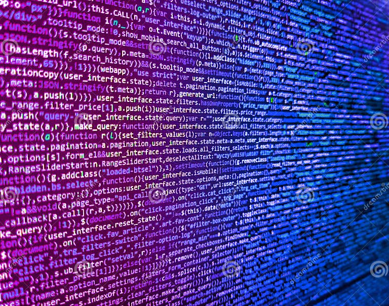 Writing Program Code On Computer Abstract Screen Of Web Developer 3538