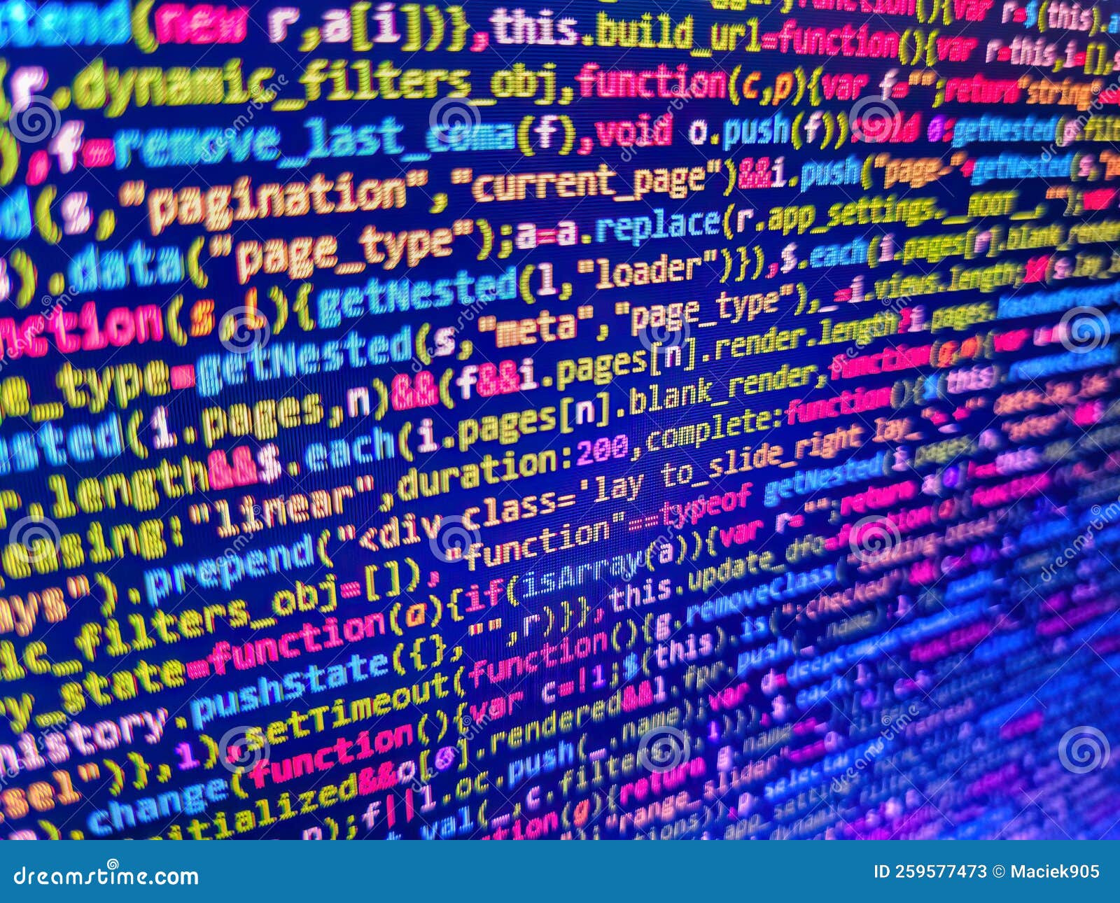 Writing Program Code On Computer Web Developer Programmer Monitor