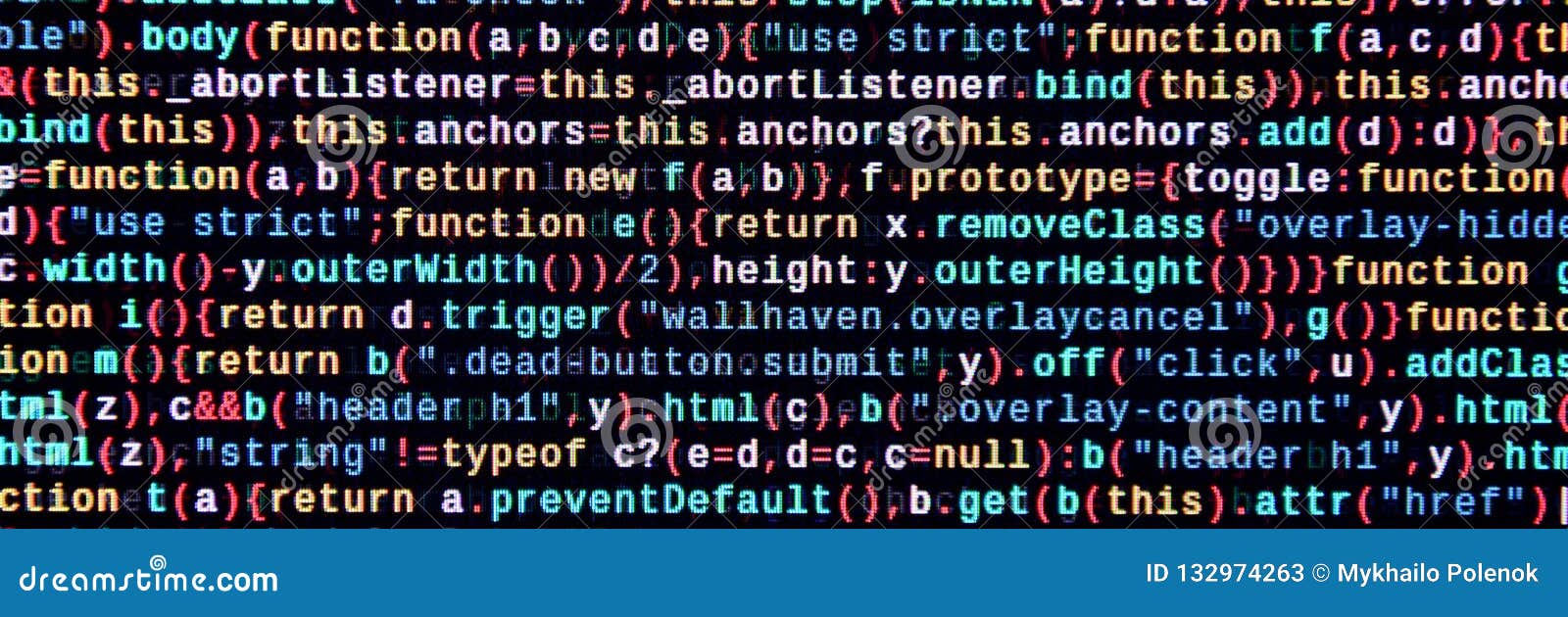 Writing Programming Code on Laptop. Digital Binary Data on Computer Screen Stock Image - Image ...