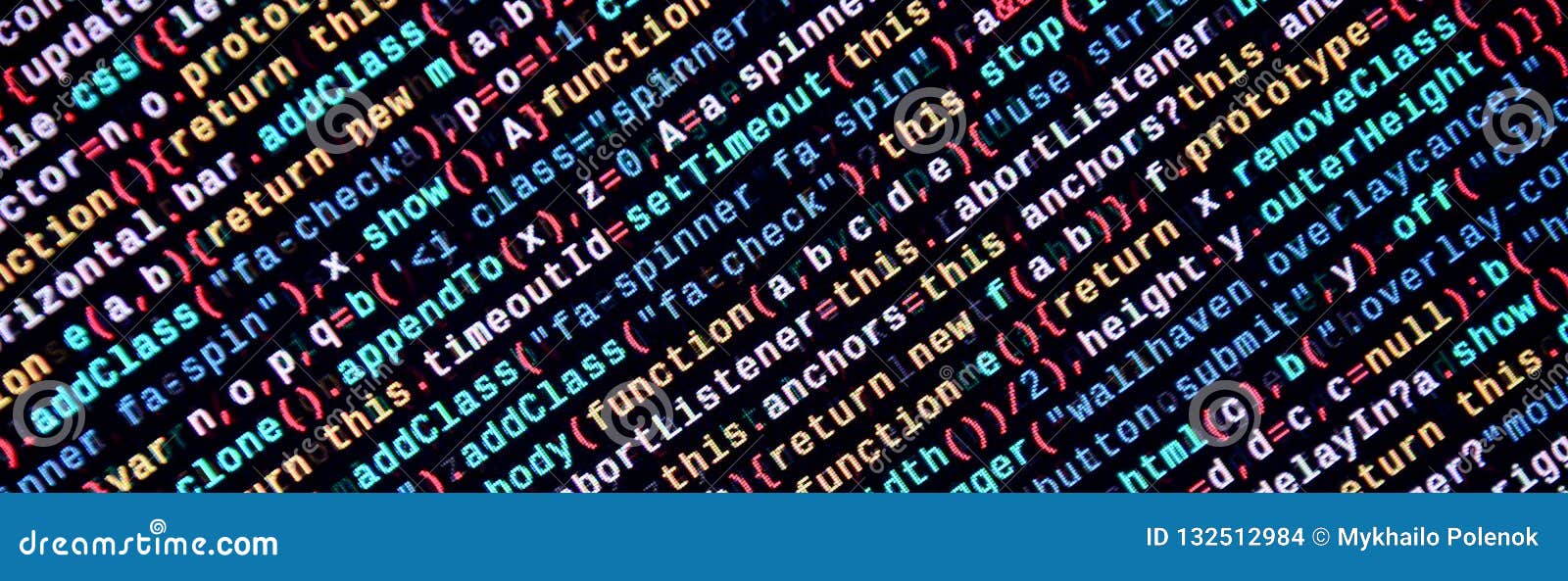 Writing Programming Code on Laptop. Digital Binary Data on Computer Screen Stock Photo - Image ...