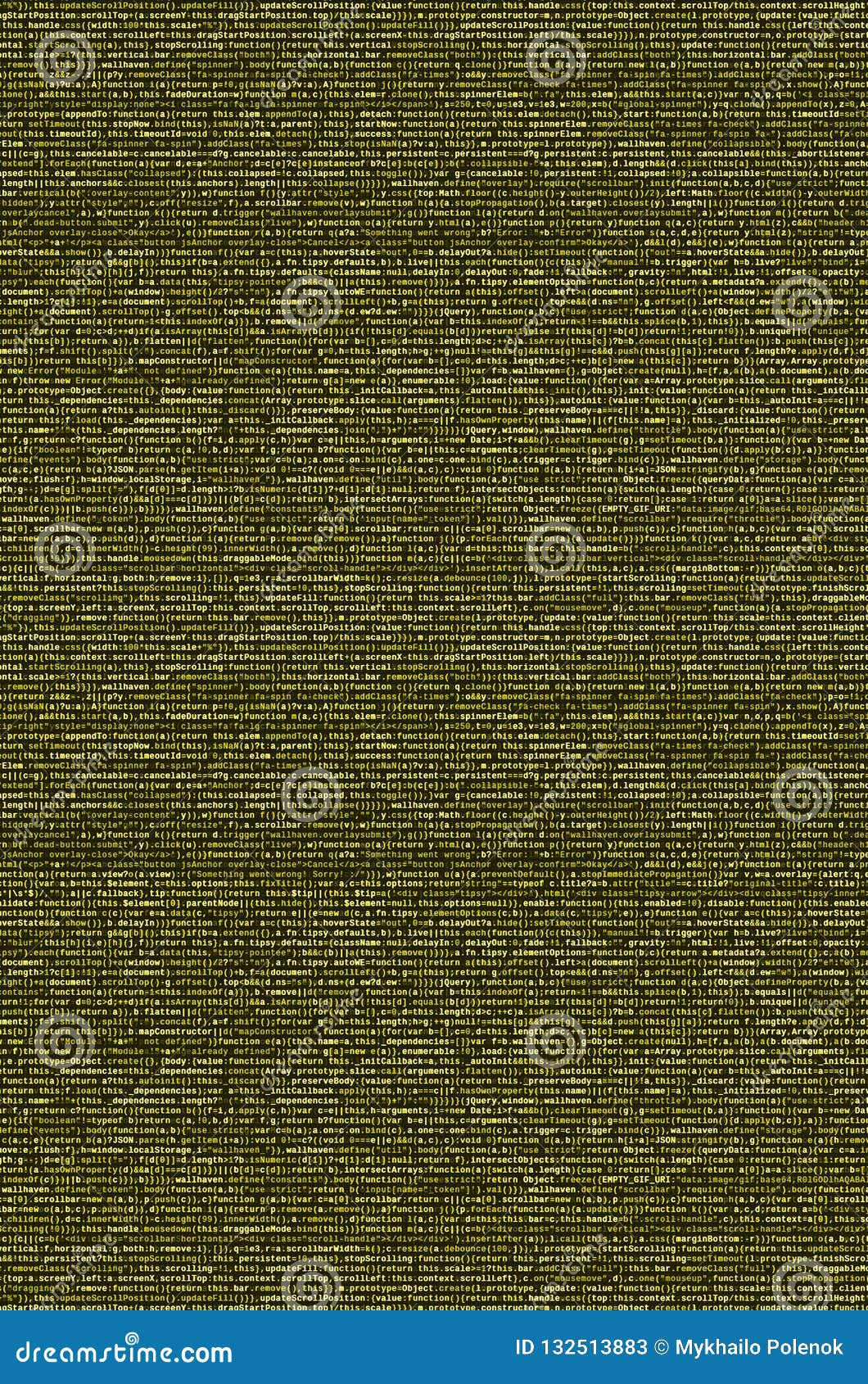 Writing Programming Code On Laptop Digital Binary Data On Computer Screen Stock Image Image
