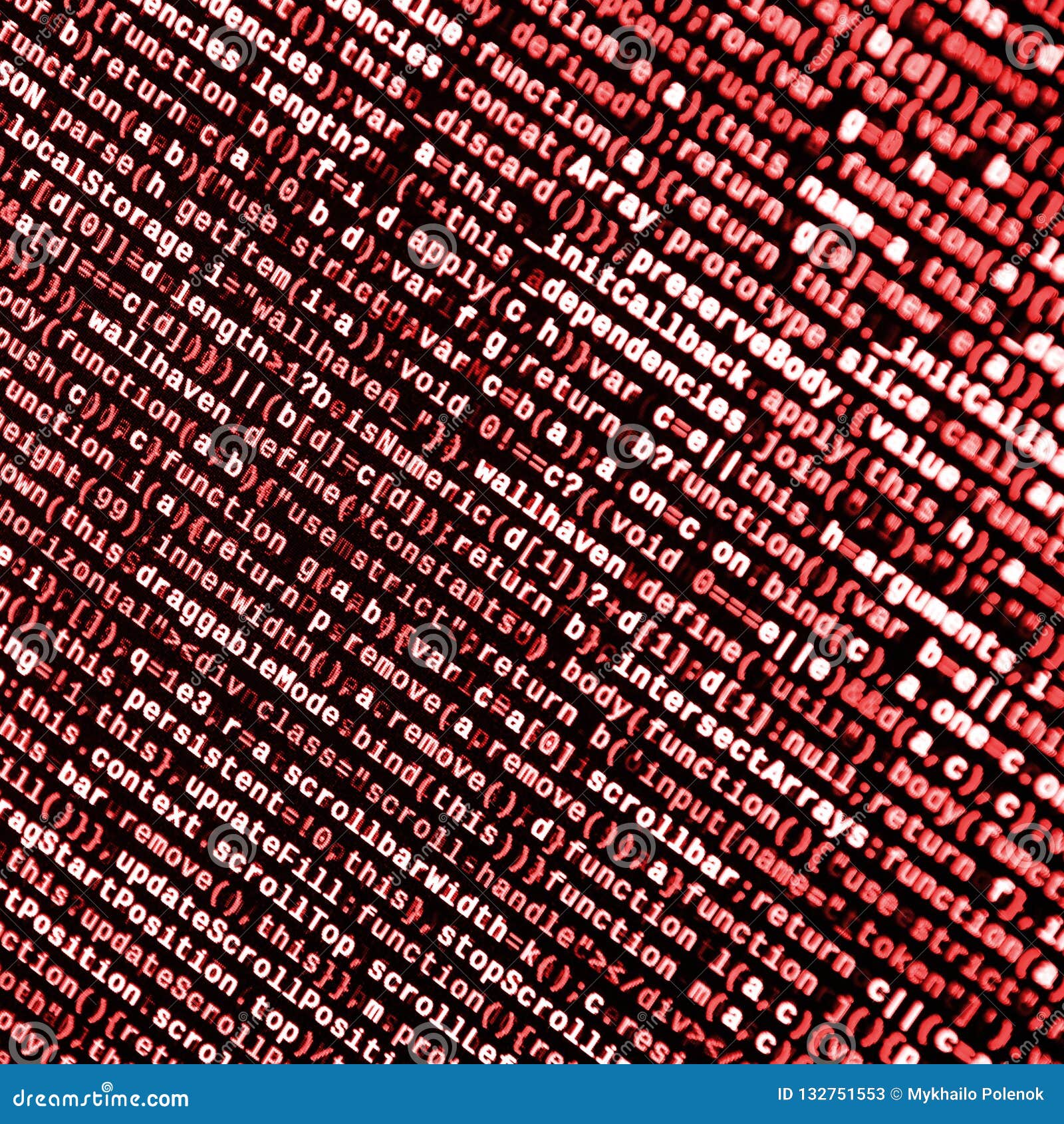 Writing Programming Code On Laptop Digital Binary Data On Computer Screen Stock Image Image
