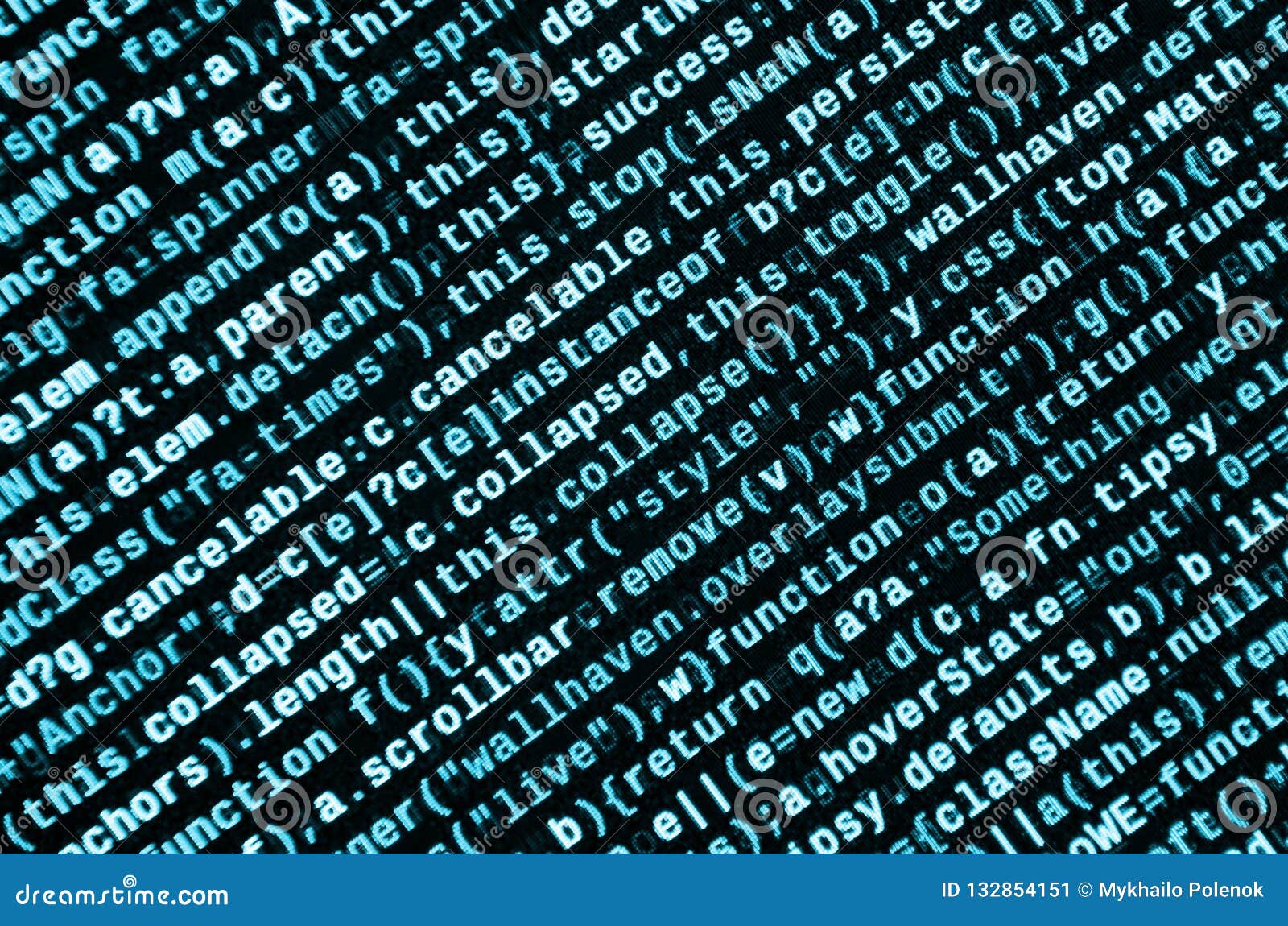 Writing Programming Code on Laptop. Digital Binary Data on Computer Screen Stock Image - Image ...