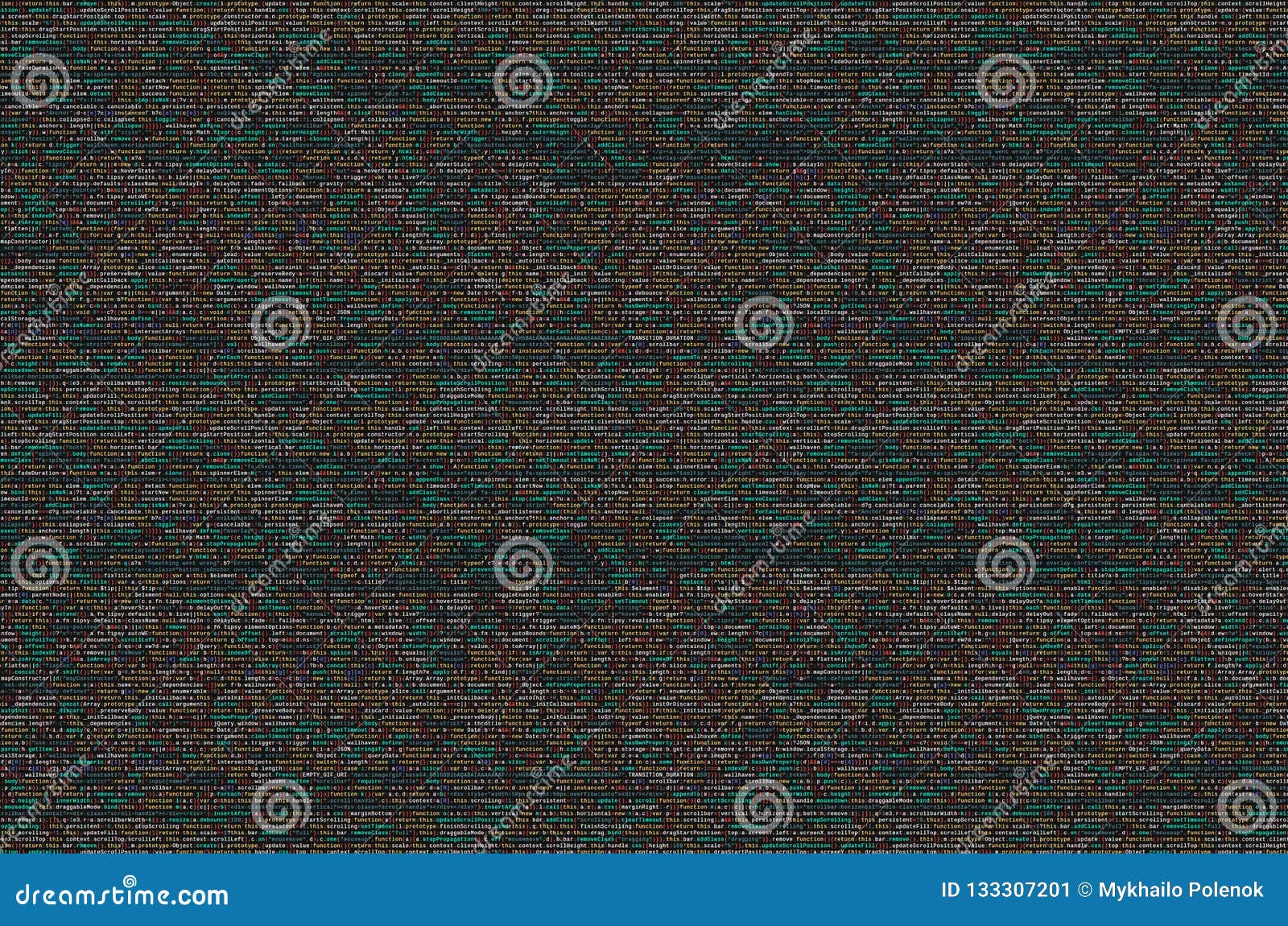 Writing Programming Code On Laptop Digital Binary Data On Computer Screen Stock Illustration