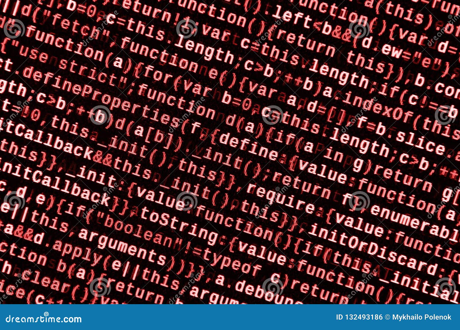 Writing Programming Code on Laptop. Digital Binary Data on Computer Screen Stock Illustration ...