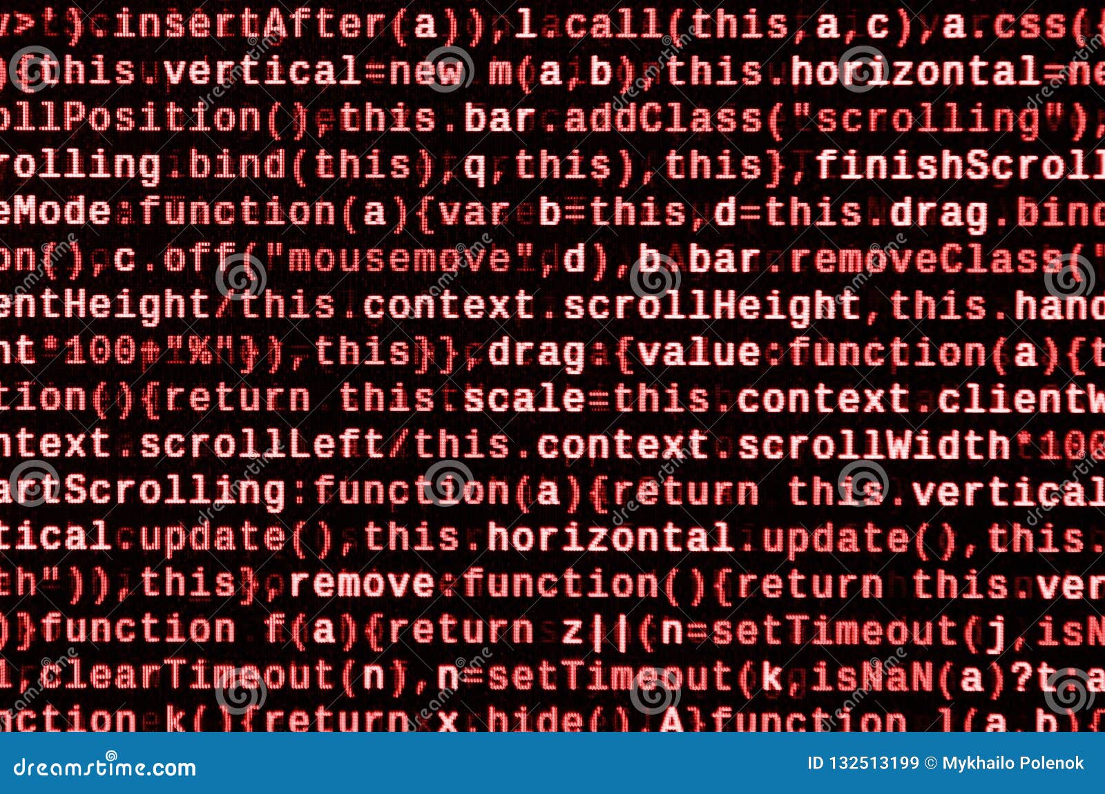 Writing Programming Code On Laptop Digital Binary Data On Computer 5899