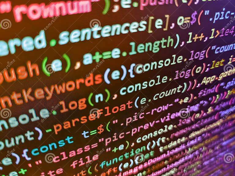 Writing Programming Code On Laptop Source Abstract Algorithm Co 1932