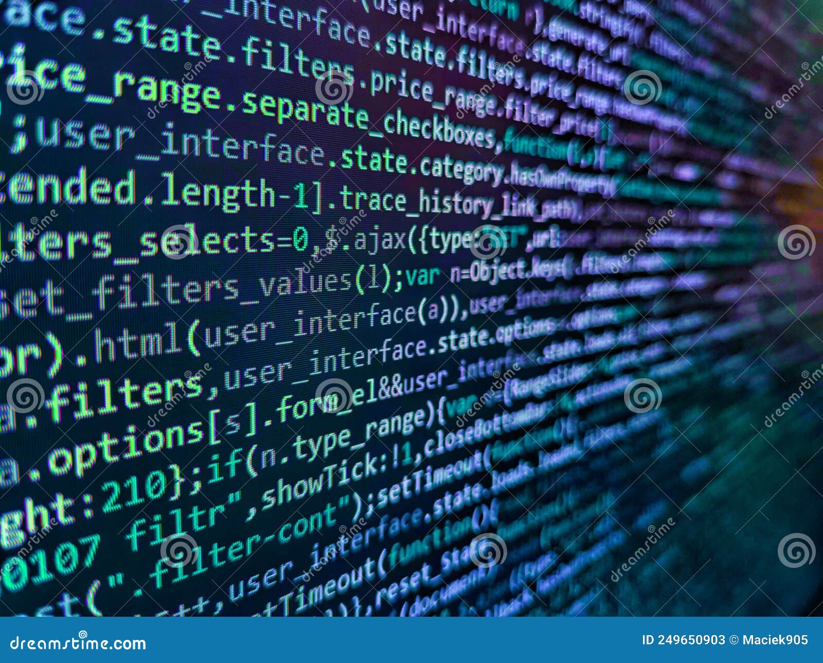 Web Developer Html Code With Css On Screen Writing Programming Code On Laptop Programmer