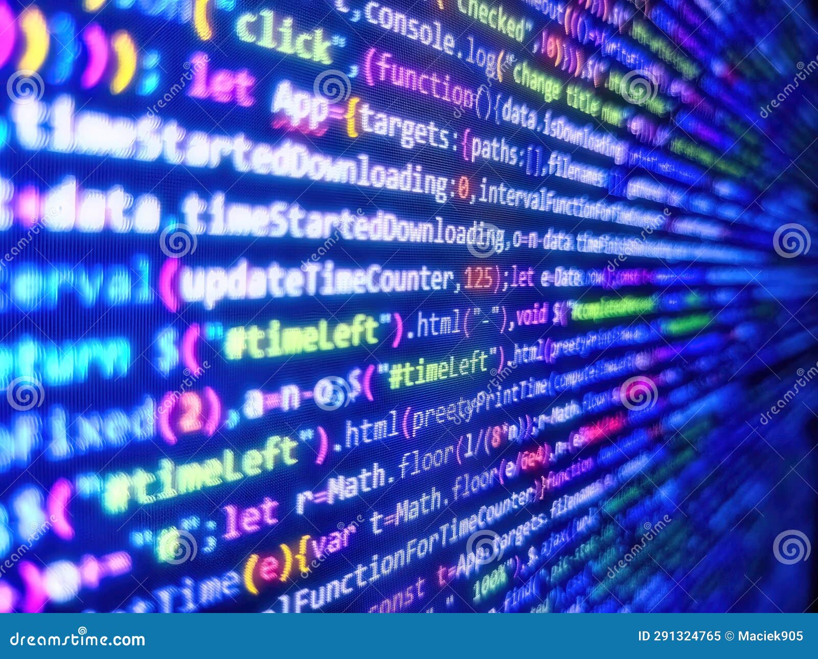 Writing Programming Functions On Laptop Software Background Stock Image Image Of Display