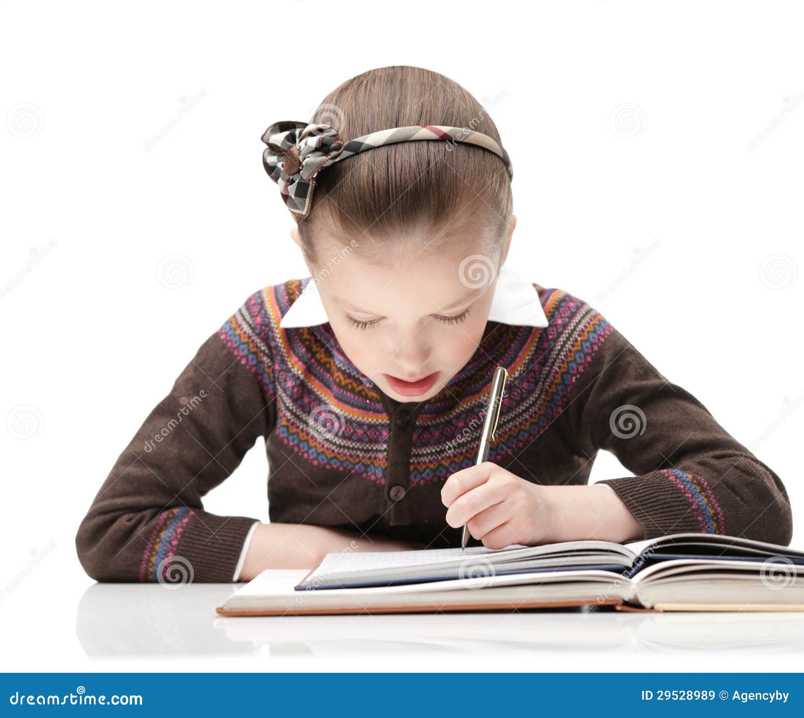 Writing properly stock image. Image of exercise, caucasian - 29528989