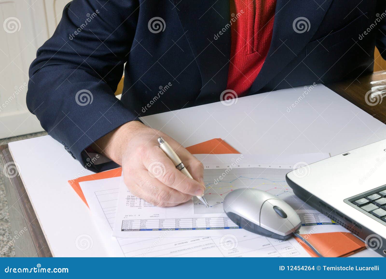 Writing reports stock photo. Image of paper, partnership - 12454264