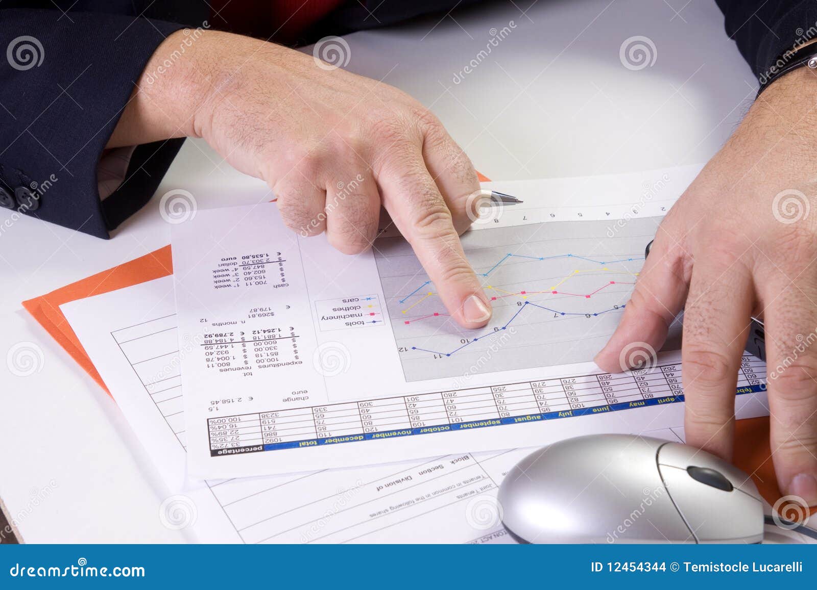 Writing reports stock photo. Image of insurance, sales - 12454344