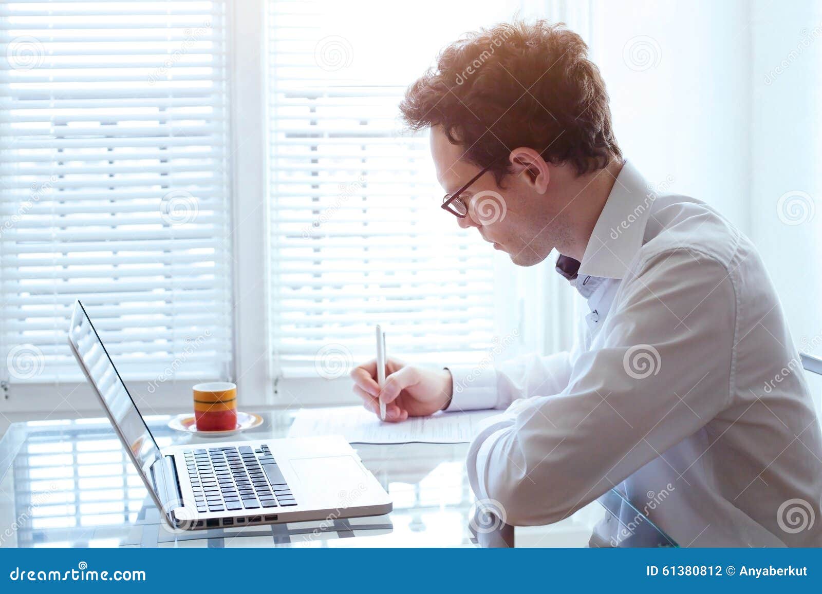 Writing resume stock photo. Image of administrative, analysis - 61380812