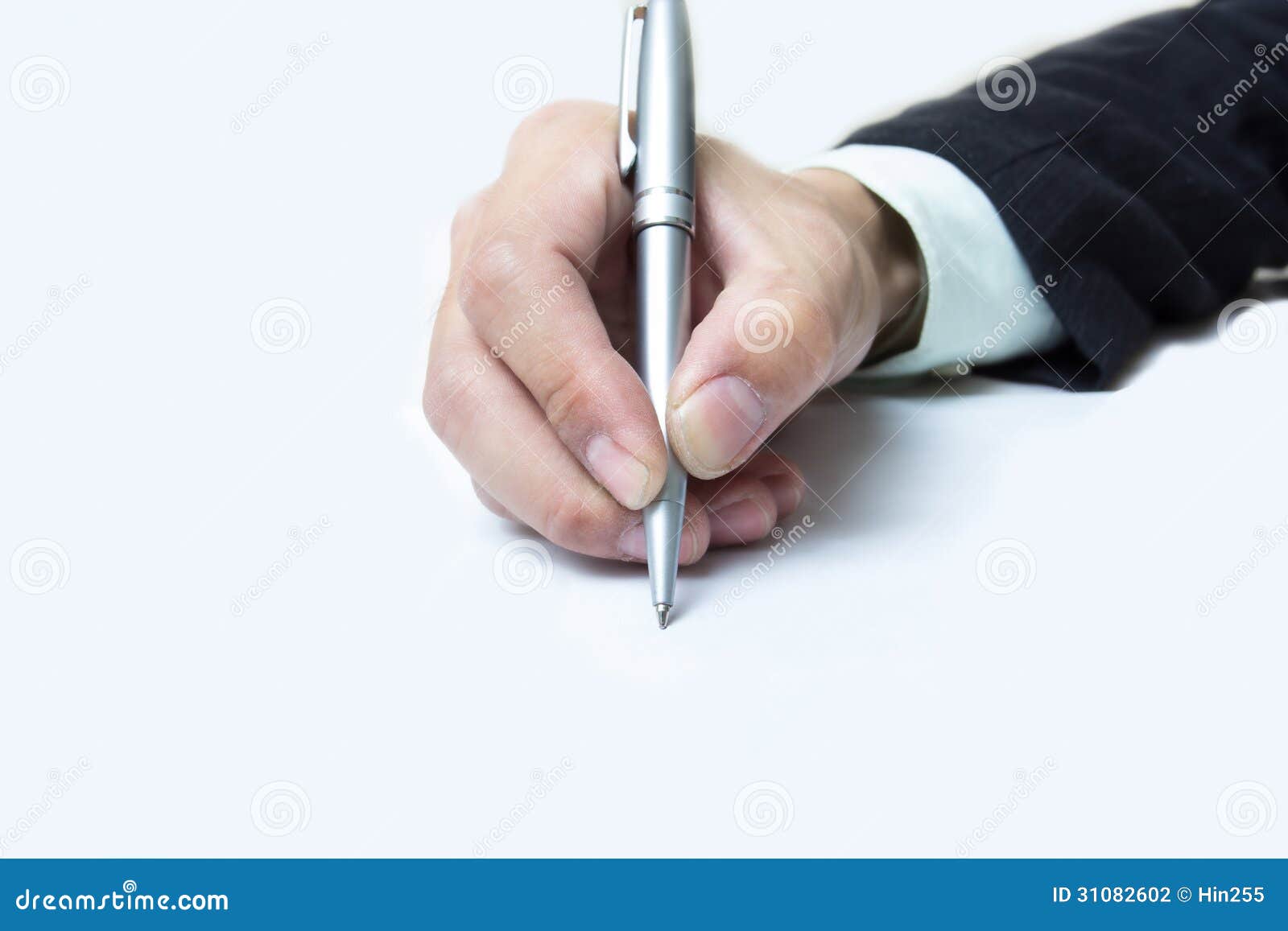 Writing with right hand stock photo. Image of studying - 31082602