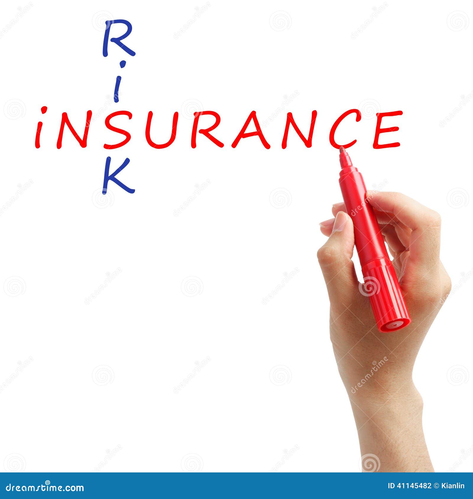 Writing Risk Insurance stock photo. Image of concept - 41145482