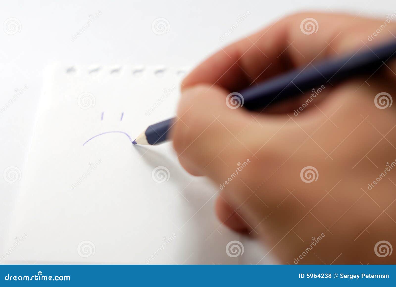 Writing a Sad Smiley on a Note Paper Stock Photo - Image of happiness ...