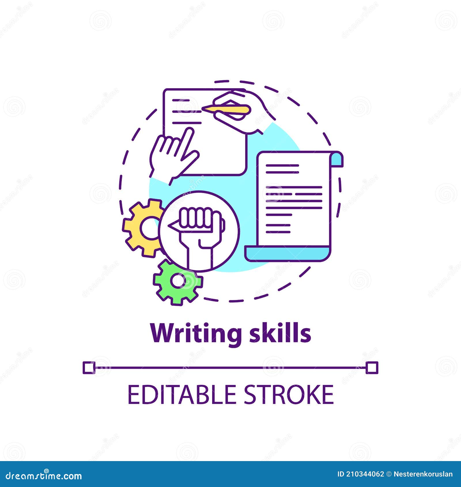 Expressing Ideas Line Icons Collection. Articulating, Communicating ...