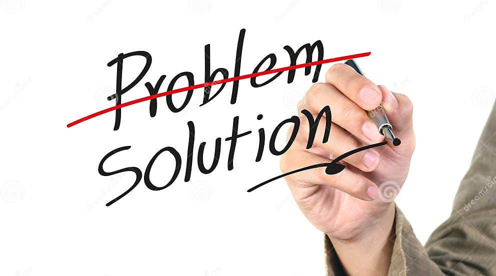 Writing the solution stock image. Image of letter, business - 20795493