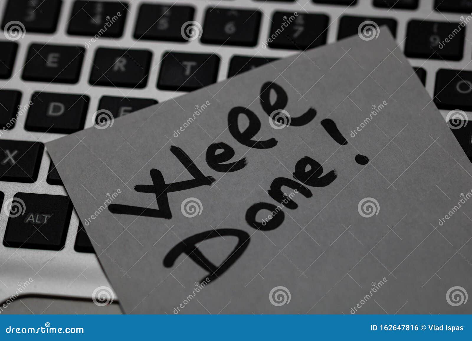 Writing On Sticky Note Well Done! Text With Well Done! On Paper. Sticky ...