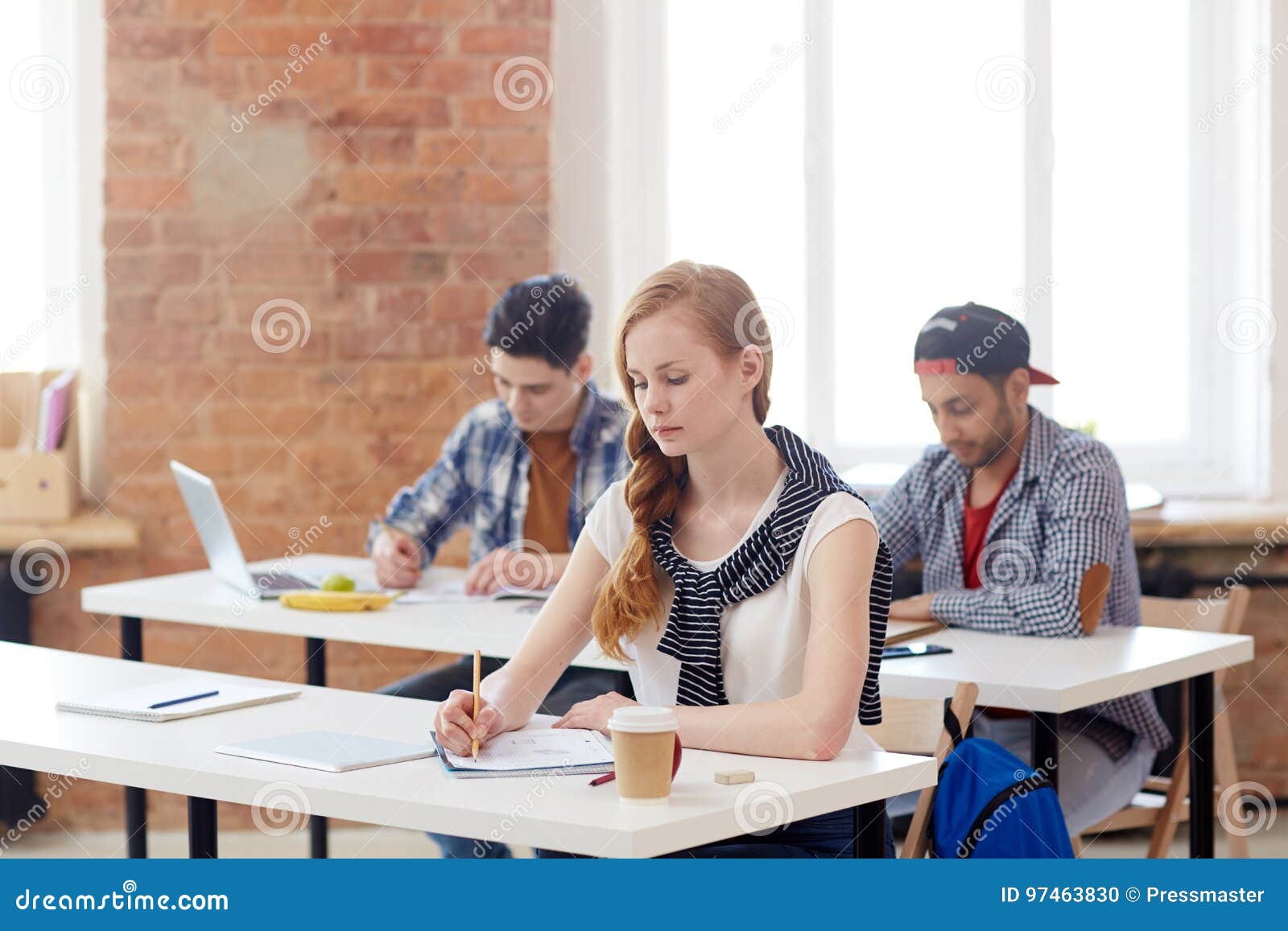 Writing task stock photo. Image of education, intellectual - 97463830