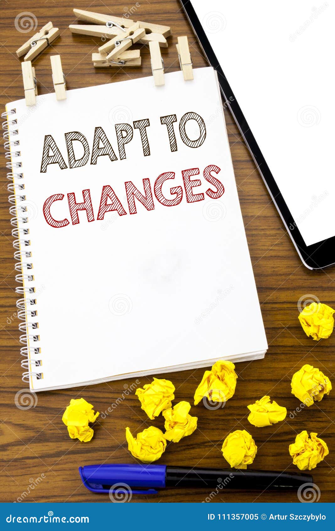 Writing Text Showing Adapt To Changes. Business Concept for Adaptation ...