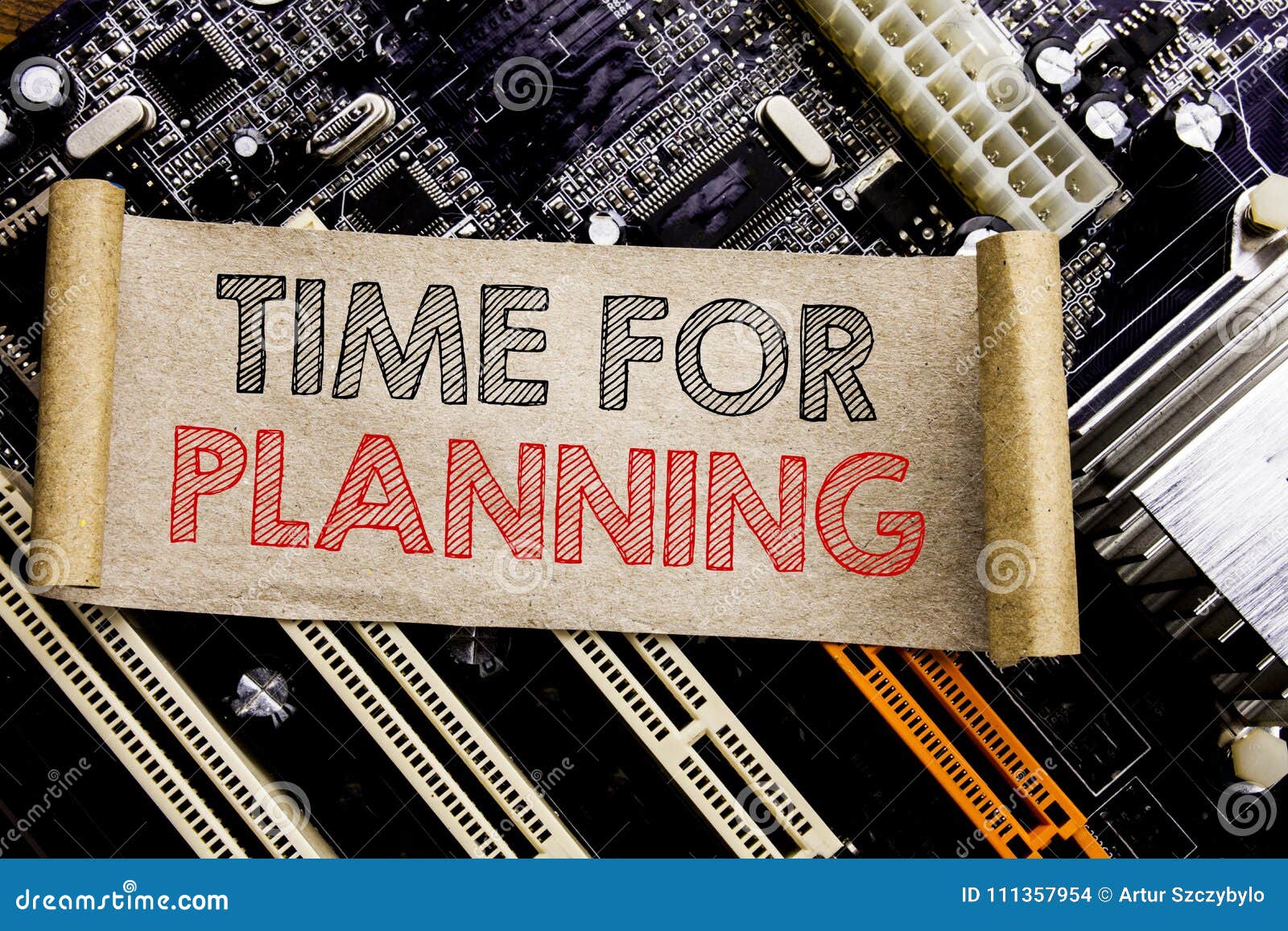 Writing Text Showing Time for Planning. Business Concept for Organize ...